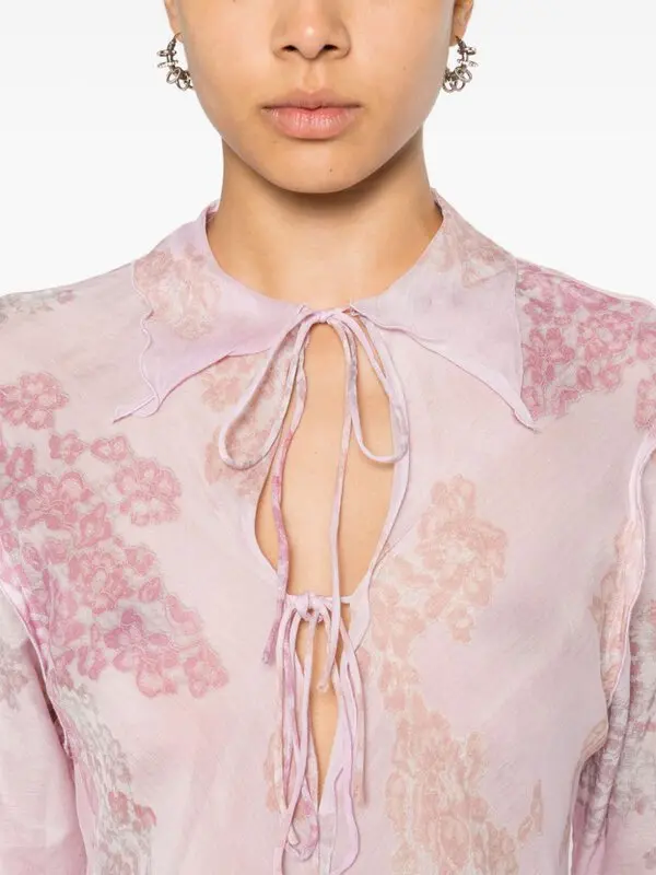 Acne Studios Seasonal-print Ankle-length Dress