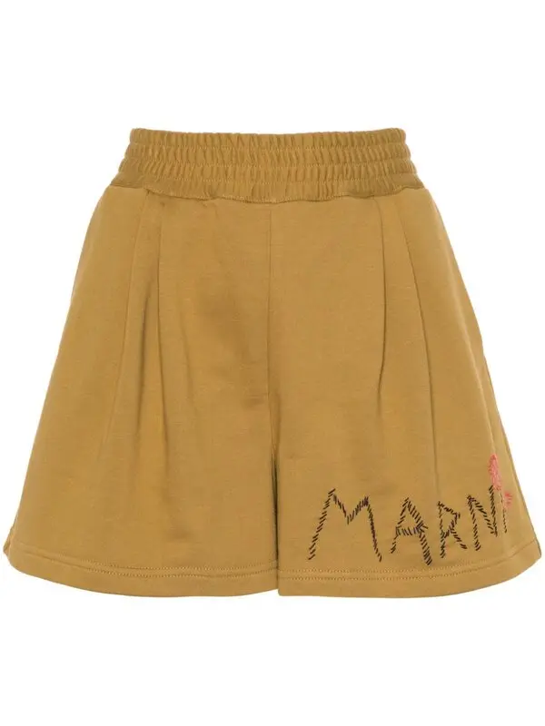 Marni Logo-embroidered Track Shorts