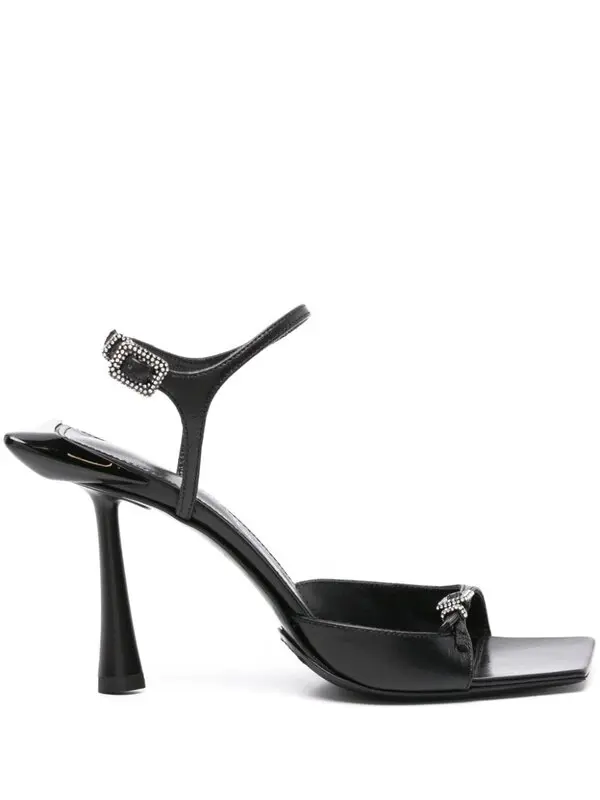 Benedetta Bruzziches 90mm Crystal-buckle Leather Sandals