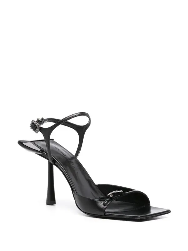 Benedetta Bruzziches 90mm Crystal-buckle Leather Sandals