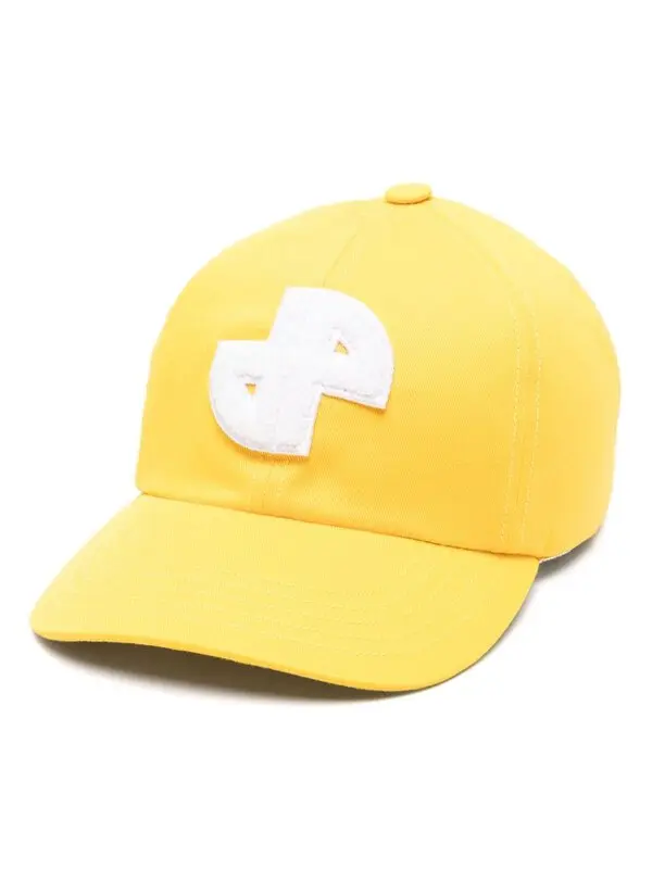 PATOU Cotton Baseball Cap - Yellow