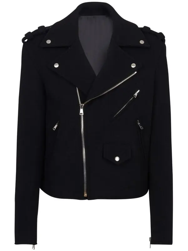 Balmain Brushed Biker Jacket