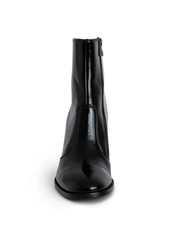 Zadig&Voltaire Preiser 85mm Leather Ankle Boots - Black