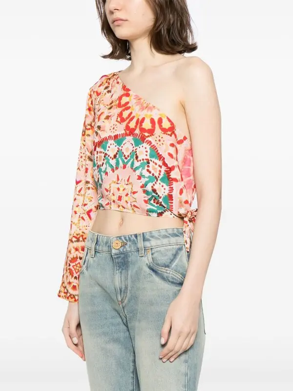 Ba&sh Lucia Asymmetric Top - Pink