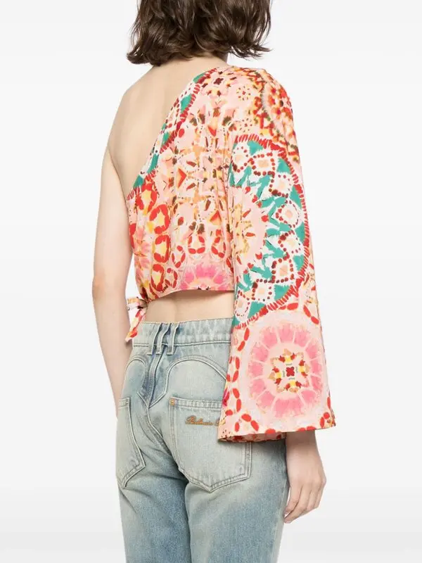 Ba&sh Lucia Asymmetric Top - Pink