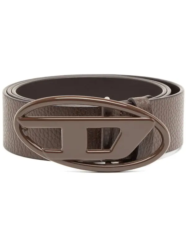 DIESEL B-1dr Logo-buckle Belt - Brown