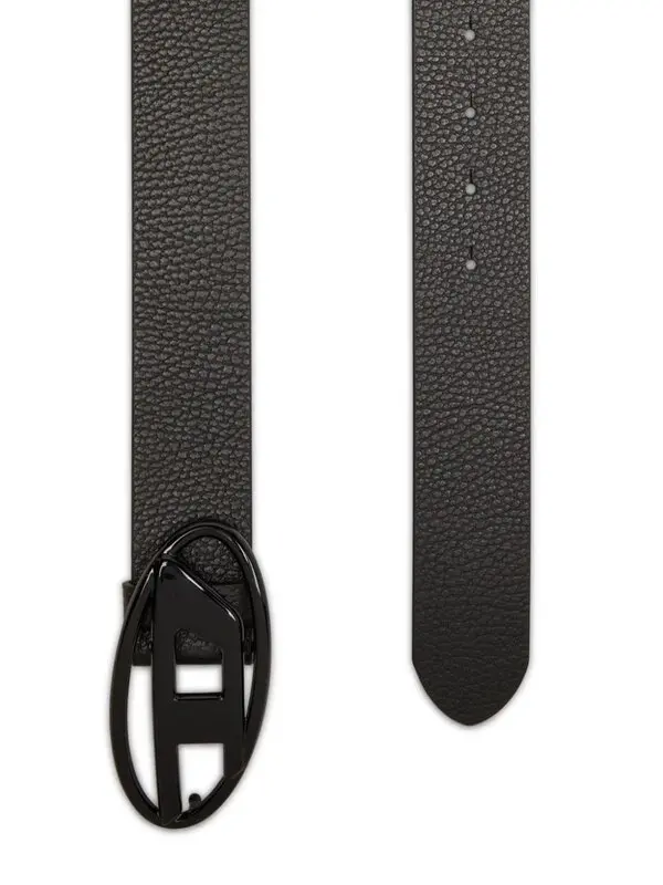 DIESEL® B-1dr Logo-buckle Belt - Black