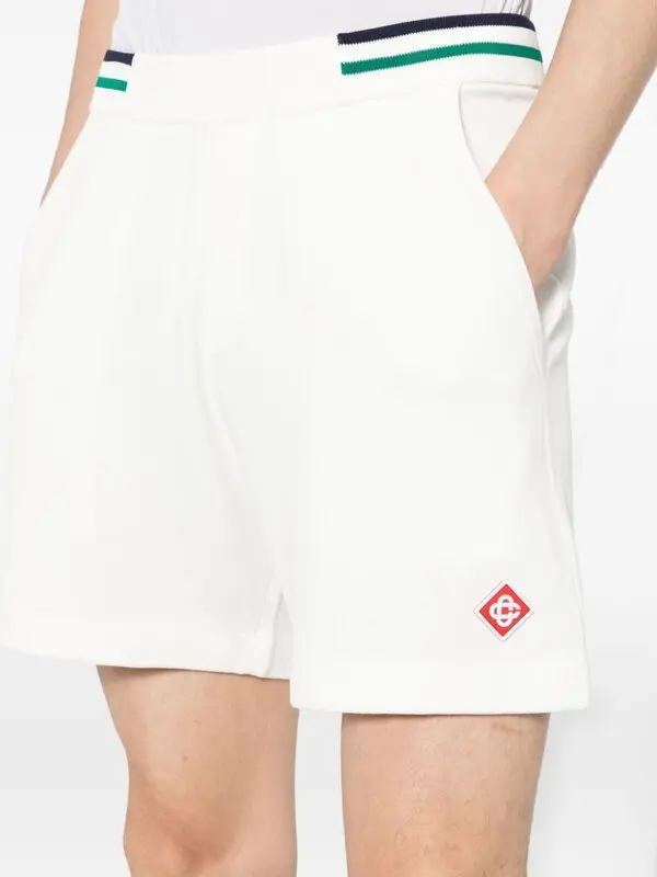 Casablanca Logo Appliqué Jersey Shorts