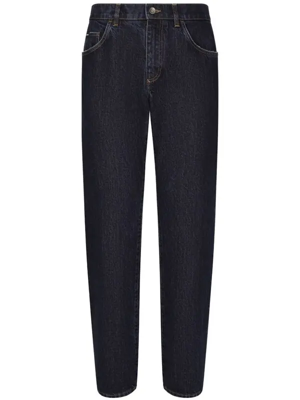 Dolce & Gabbana Mid-rise Straight-leg Jeans - Blue