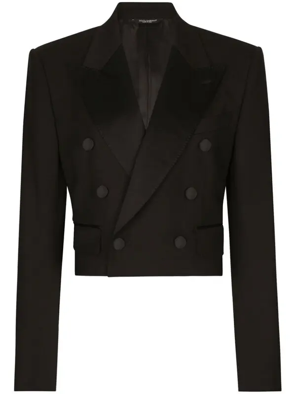 Dolce & Gabbana Double-breasted Cropped Blazer