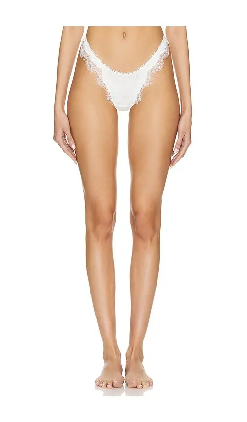 KAT THE LABEL Sorrento Thong - Ivory