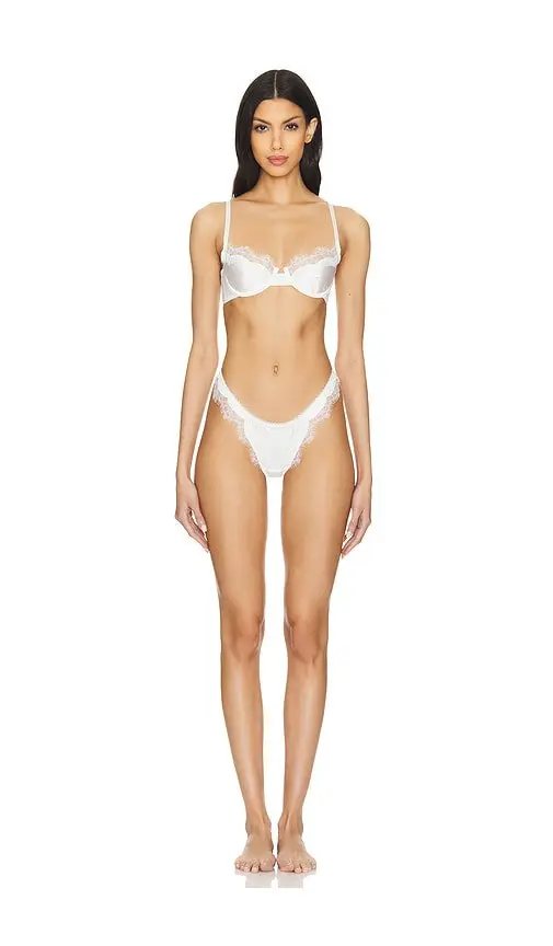 KAT THE LABEL Sorrento Thong - Ivory