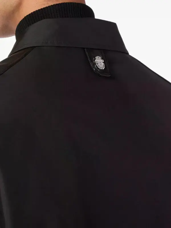BILLIONAIRE Leather-trim Bomber Jacket