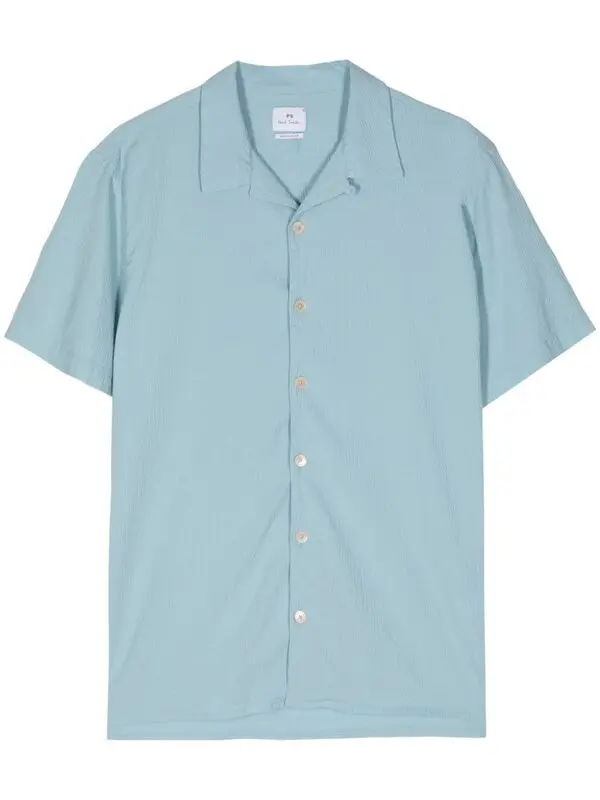 Paul Smith Short-sleeved Organic Cotton Shirt