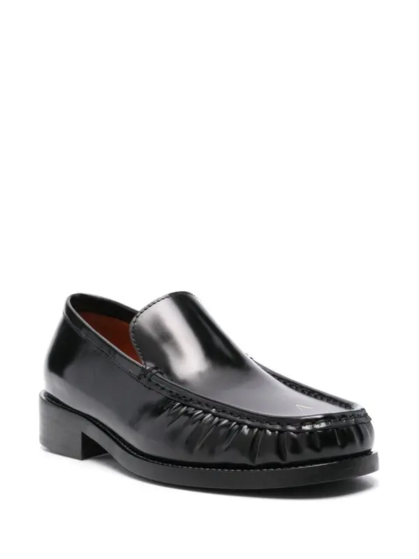 Acne Studios Logo-debossed Leather Loafers