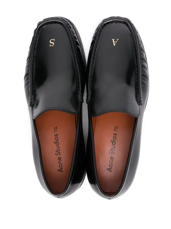 Acne Studios Logo-debossed Leather Loafers