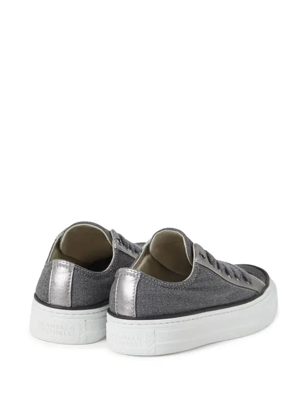 Brunello Cucinelli Panelled Lace-up Sneakers
