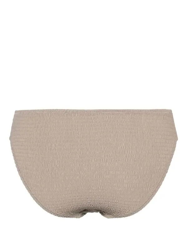 TOTEME Mid-rise Smocked Bikini Bottoms - Neutrals