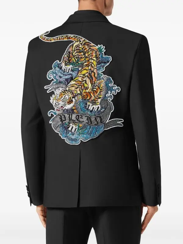 Philipp Plein Beaded Peak-lapel Blazer