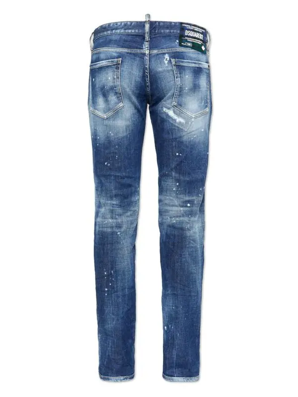 Dsquared2 Paint Splatter Straight-leg Jeans