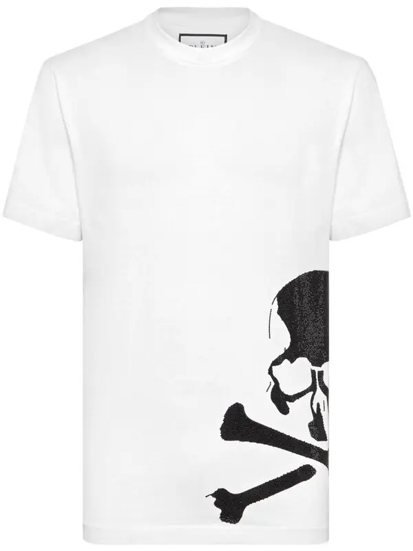 Philipp Plein Skull-print Cotton T-shirt - White