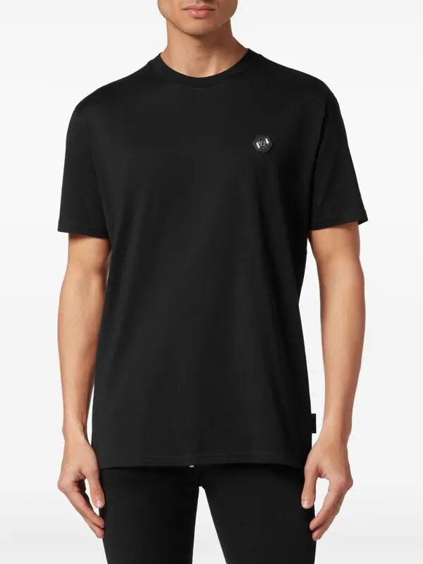 Philipp Plein Crystal-embellished Cotton T-shirt - Black