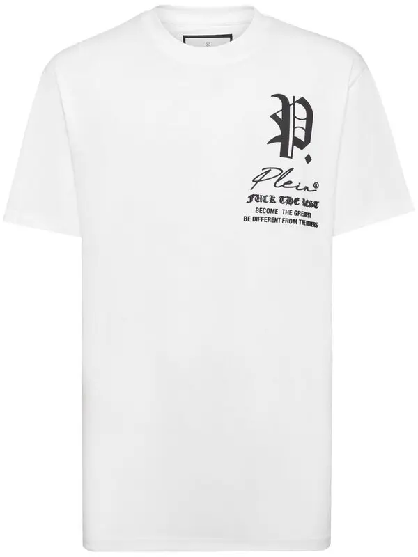 Philipp Plein Logo-print Cotton T-shirt - White