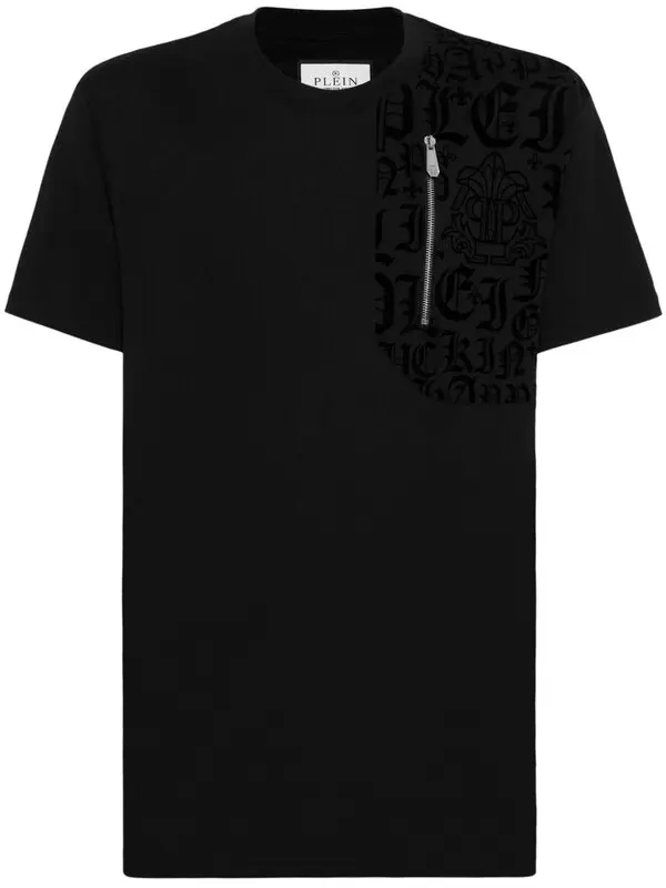 Philipp Plein Logo-panel Zip-detail T-shirt