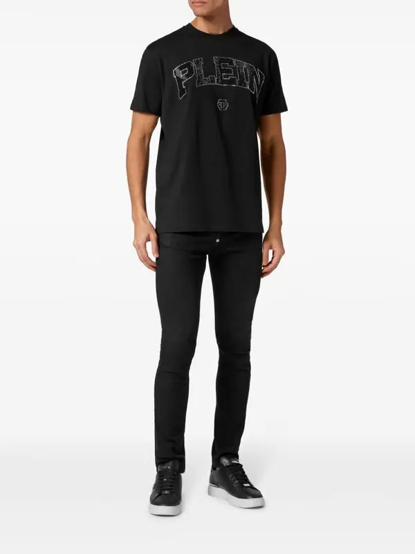 Philipp Plein Logo-print Cotton T-shirt - Black