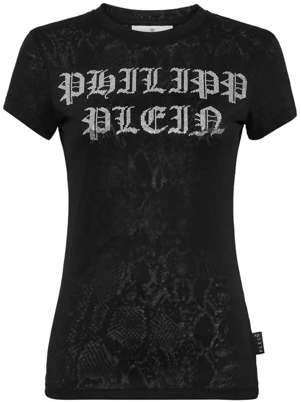 Philipp Plein Crystal-embellished T-shirt - Black