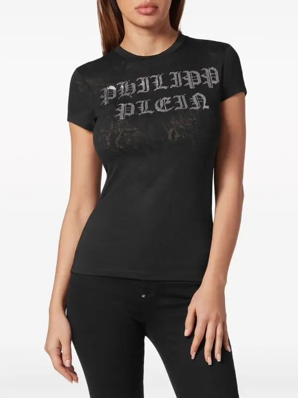 Philipp Plein Crystal-embellished T-shirt - Black
