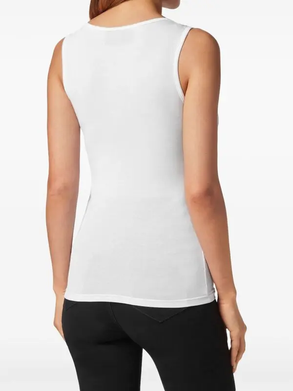 Philipp Plein Logo Tank Top - White