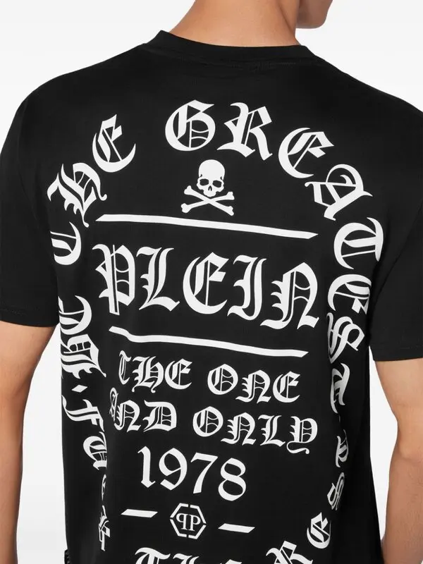 Philipp Plein Graphic-print Cotton T-shirt - Black