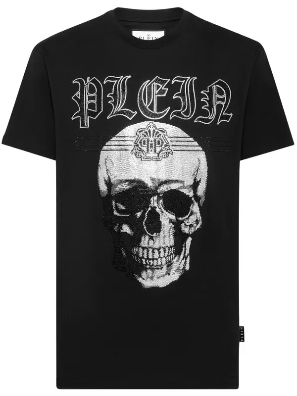 Philipp Plein Logo-print Cotton T-shirt - Black