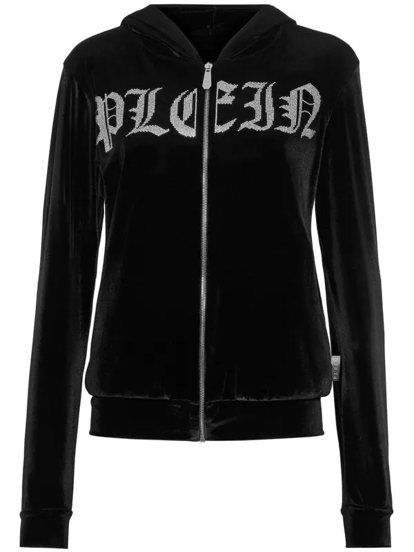 Philipp Plein Logo-embellished Zip-up Hoodie