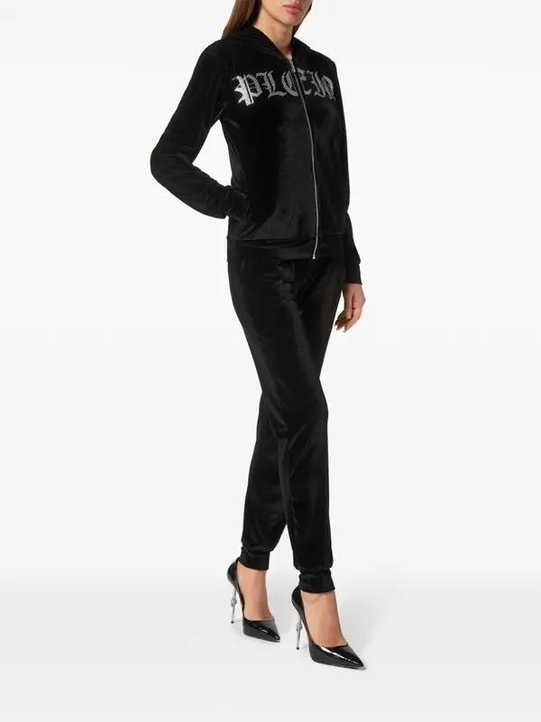 Philipp Plein Logo-embellished Zip-up Hoodie