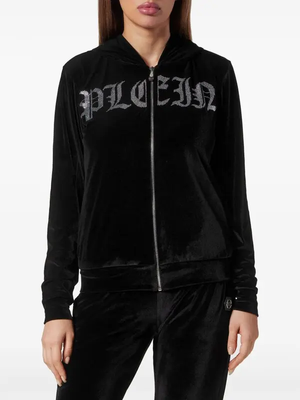 Philipp Plein Logo-embellished Zip-up Hoodie