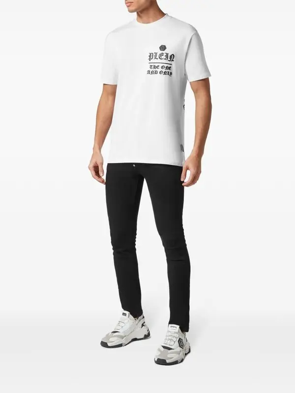 Philipp Plein Graphic-print Cotton T-shirt - White