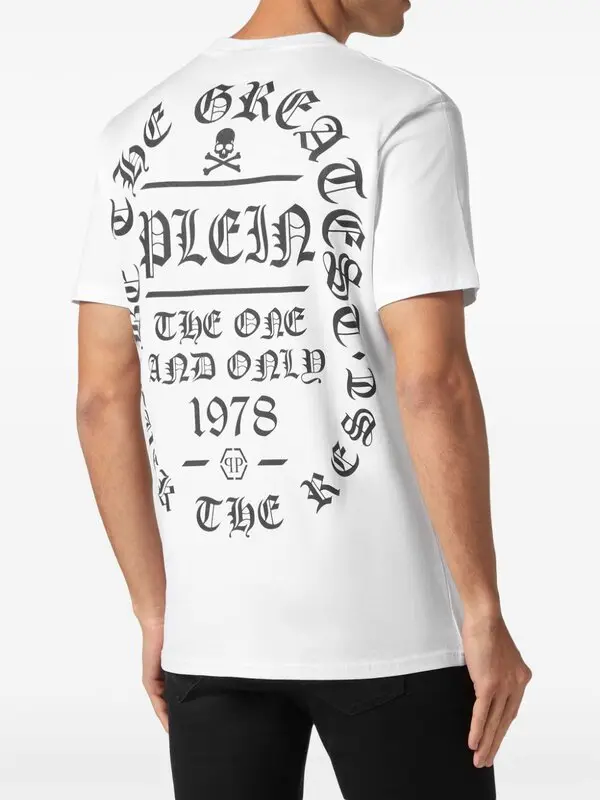 Philipp Plein Graphic-print Cotton T-shirt - White