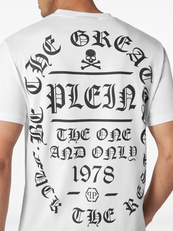 Philipp Plein Graphic-print Cotton T-shirt - White