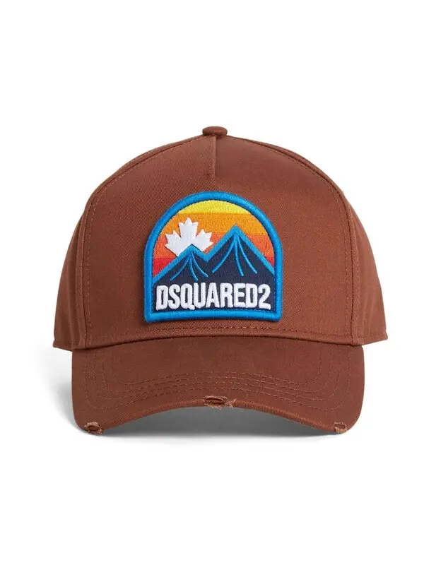 Dsquared2 Logo-appliqué Baseball Cap - Brown