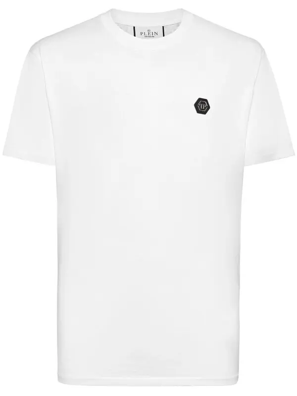 Philipp Plein Crystal-embellished Cotton T-shirt - White