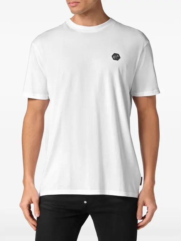 Philipp Plein Crystal-embellished Cotton T-shirt - White