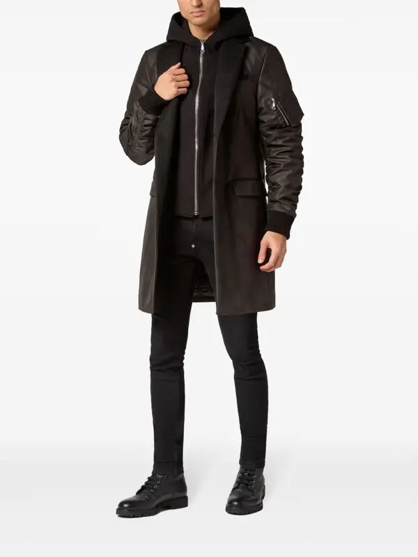 Philipp Plein Layered Camouflage-patterned Coat