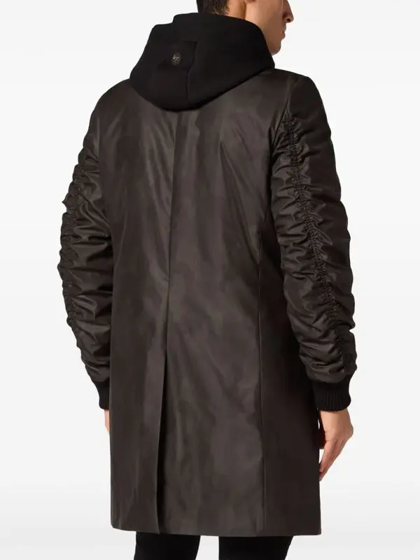 Philipp Plein Layered Camouflage-patterned Coat