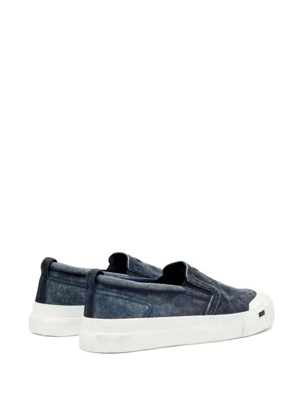 Diesel S-Athos Slip-On Denim Sneakers In Blue 40% Off Editorialist