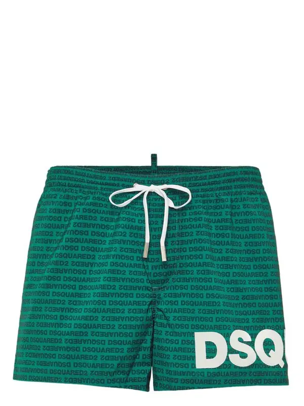 Dsquared2 Logo-print Swim Shorts - Green