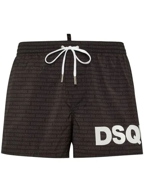 Dsquared2 Logo-print Swim Shorts - Black