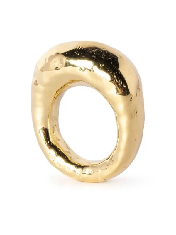 PARTS OF FOUR Mountain Hammered-effect Ring - Gold