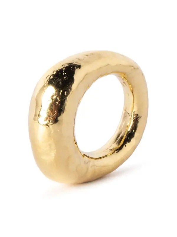 PARTS OF FOUR Mountain Hammered-effect Ring - Gold